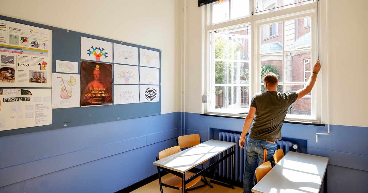 Onderzoekers gaan lucht in de klas checken