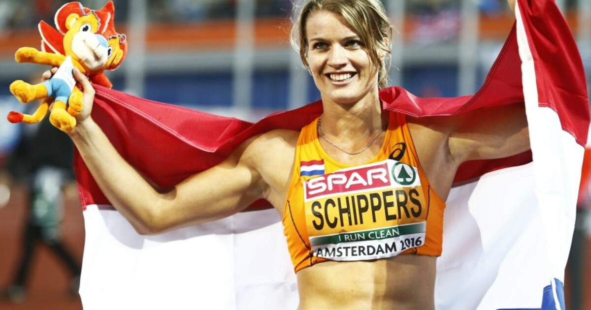 Zelfs achteruit kan Dafne Schippers heel hard rennen
