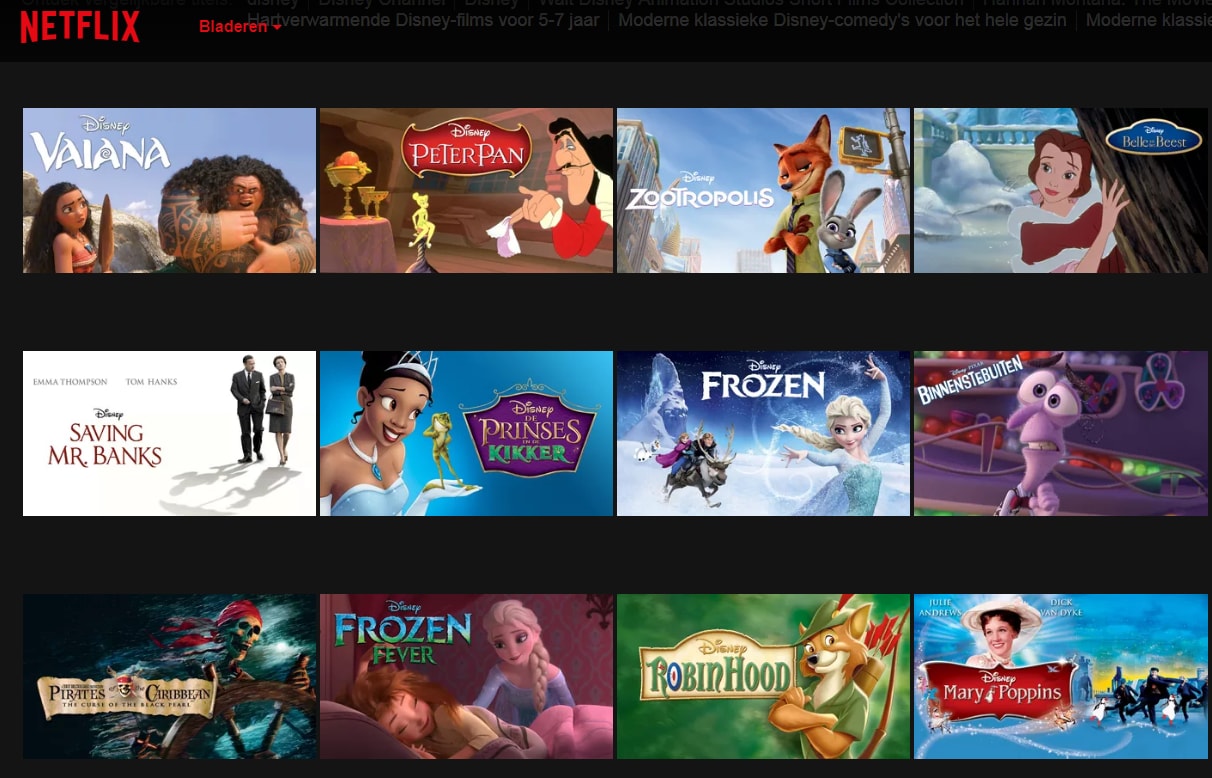 Nooit meer Frozen op Netflix