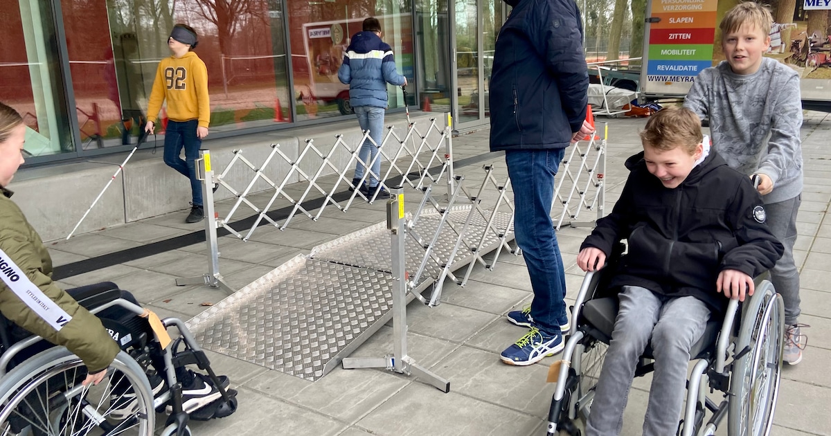 Voor even gehandicapt