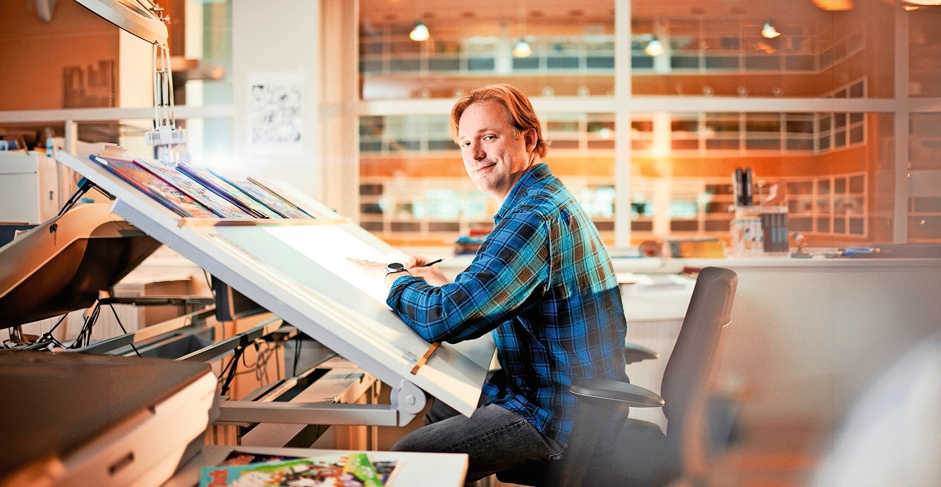 Donald Duck-tekenaar Jan-Roman Pikula: 'Strips tekenen is heel precies ...