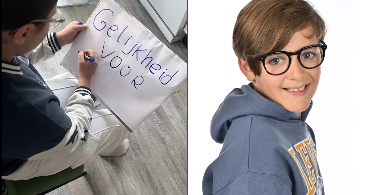 Martim (10) en Dikra (11) maken een vuist tegen racisme - Kidsweek