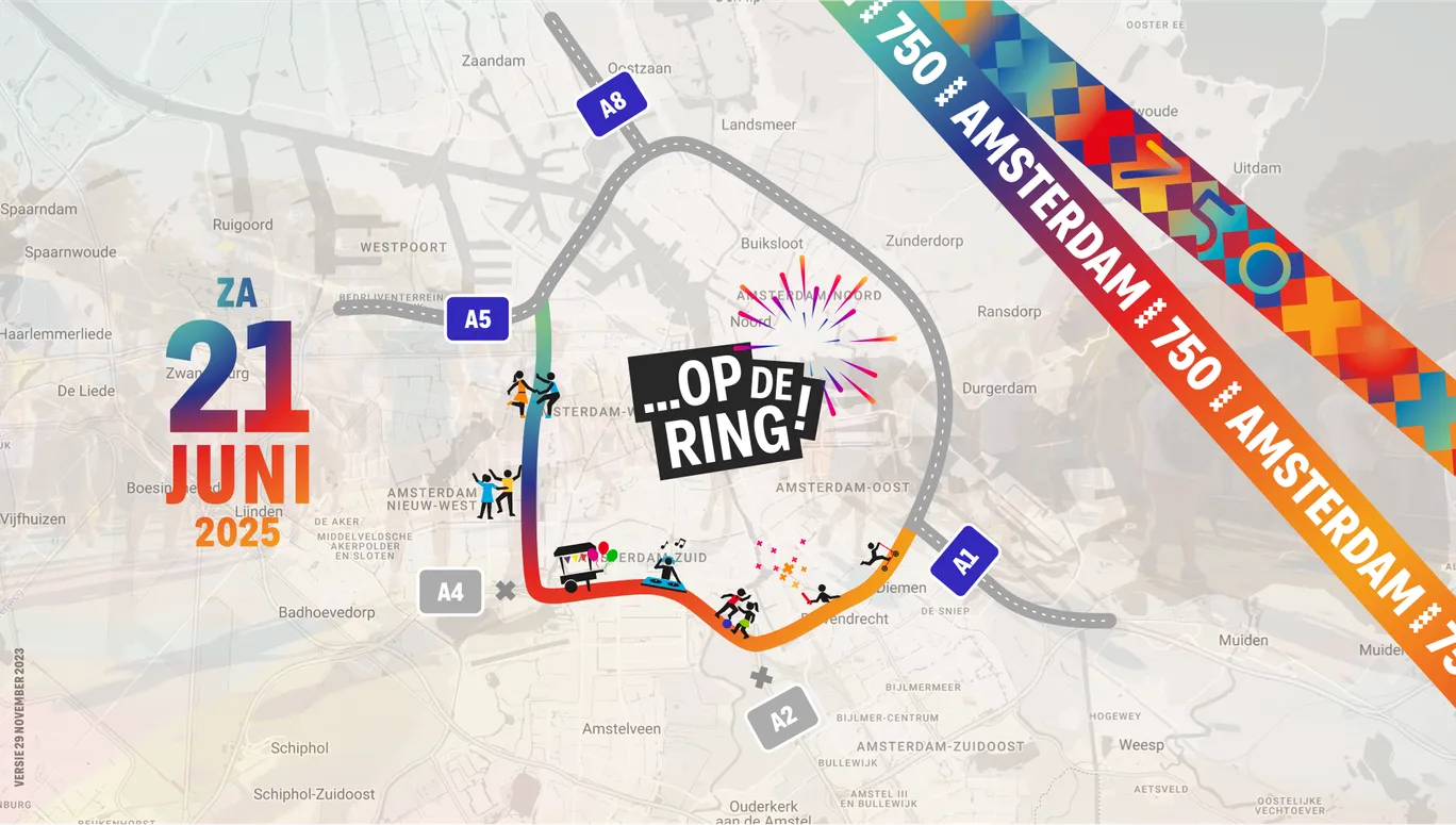 Amsterdam viert 750e verjaardag op de Ring